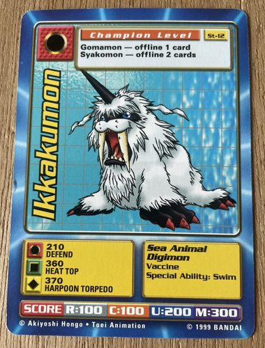 Ikkakumon St-12 Vintage 1999 Bandai Digimon Card | eBay