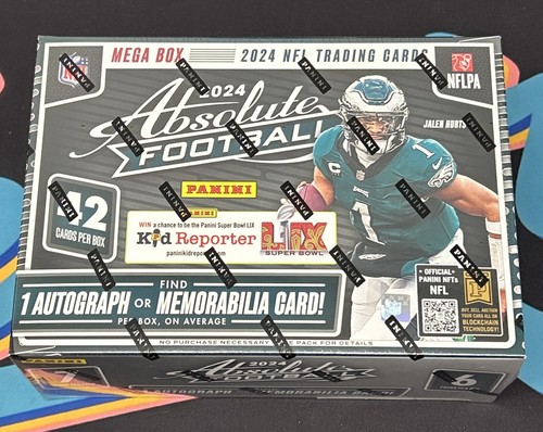 2024 Panini Absolute Football 1 Hobby Mega Box Jayden Daniels Bo Nix ...