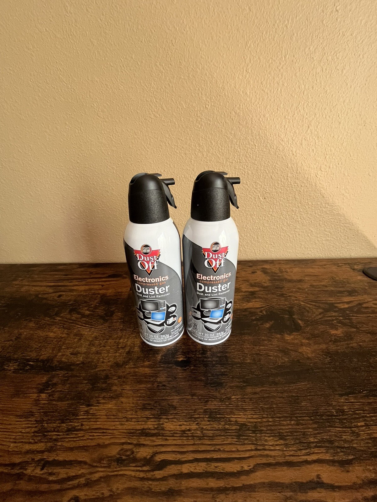 Dust Off Dust Disposable Pack Of 2 Compressed Gas Air Duster 10 oz ...