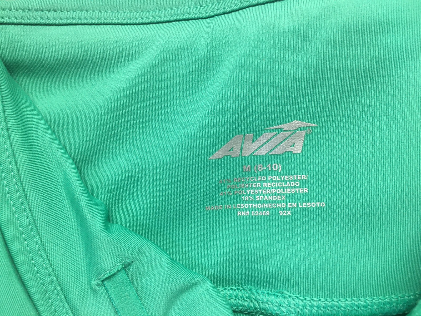 Womens Avia Solid Teal Athletic Workout Capri 26" Pan… - Gem
