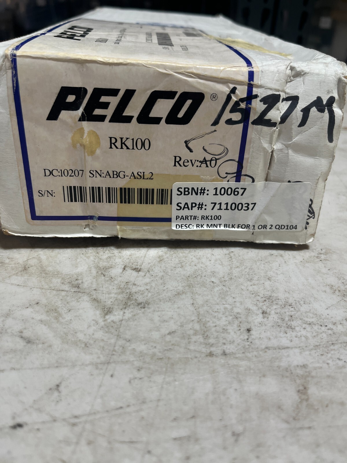 NEW SEALED PELCO RK100 RACK MOUNT - NIB | eBay