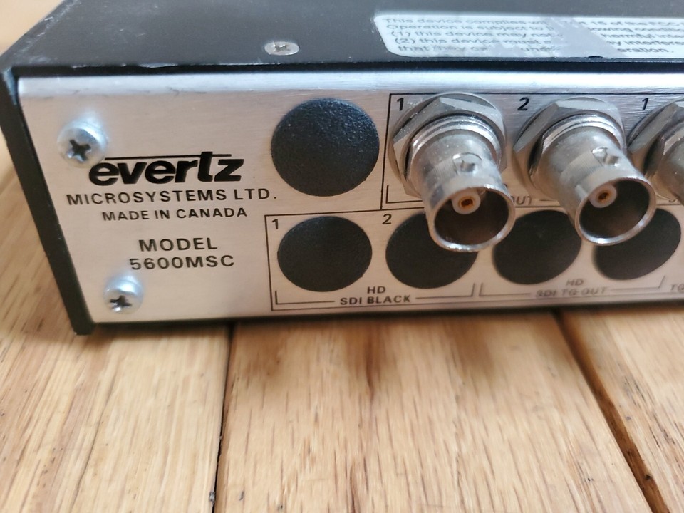 Evertz 5600MSC Master Clock/SPG w/ 1PS STGM, HTG T tested working fans ...