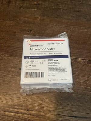 Cardinal Health Superfrost Microscope Slides 75x25mm Ref M6146-plus New ...