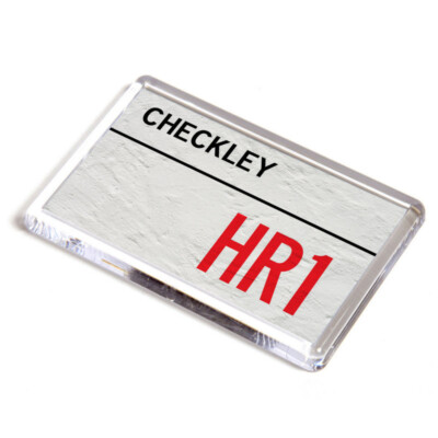 FRIDGE MAGNET - Checkley HR1 - UK Postcode | eBay UK