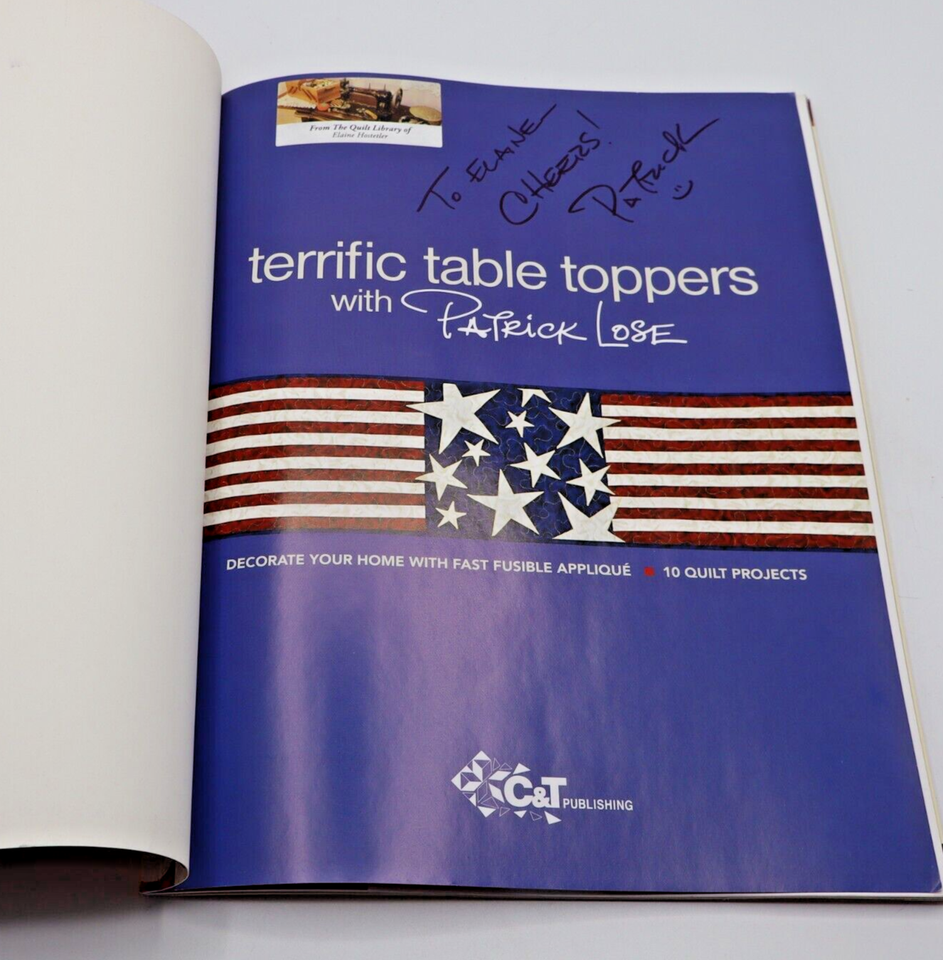 Lot of 2: Terrific Table Toppers & Poster Quilts Paperbacks By Patrick ...