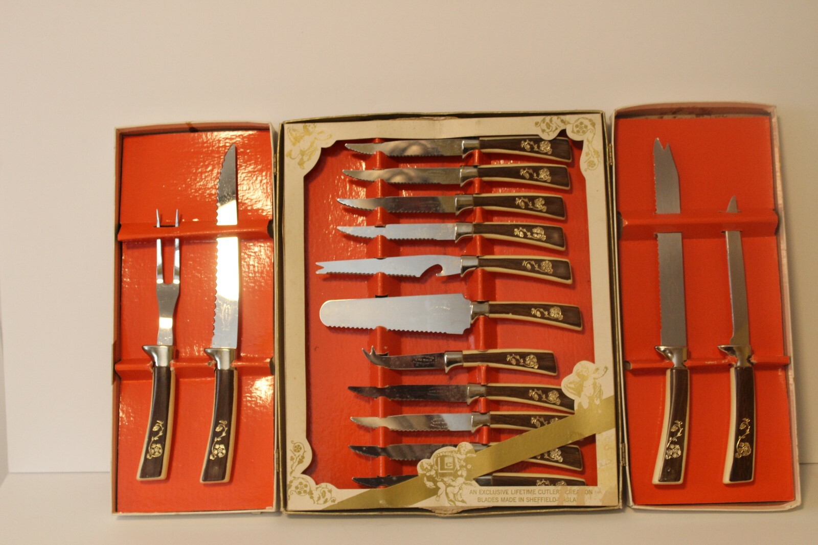Vintage Prestige Lifetime Cutlery 15 pc Knife Set Stainless Steel ...