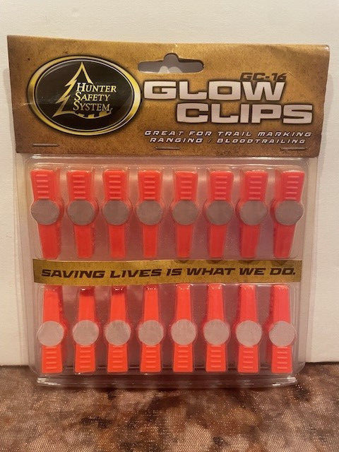 HIGHLY VISIBLE TRAIL HIKING GLOW CLIPS PACK OF 16 REFLECTIVE ORANGE NEW ...