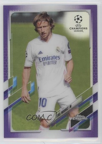 2020-21 Topps Chrome UCL Purple Refractor /250 Luka Modric #75 | eBay