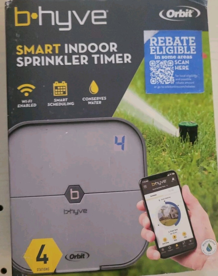 NEW ORBIT B HYVE 4 STATION SMART WIFI INDOOR OUTDOOR SPRINKLER TIMER | eBay