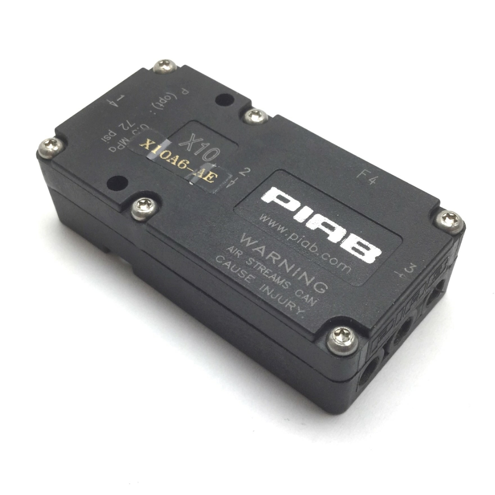 PIAB X10A6-AE Vacuum Generator Pump, EPR Seals, 87psi Max, 1/8" NPT and ...