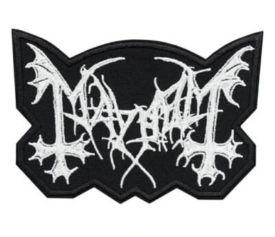Mayhem Embroidered Sew-on Patch | Inverted Cross Norwegian Black Metal ...