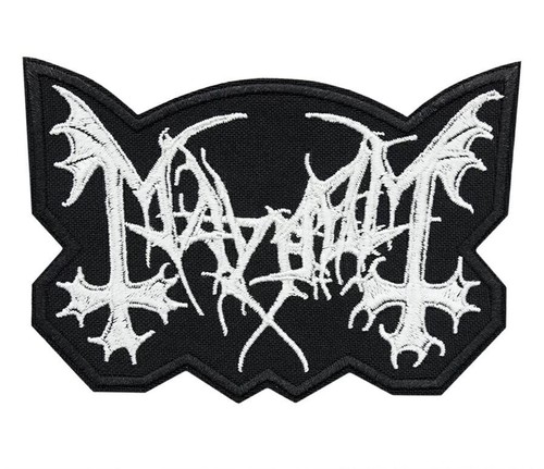 Mayhem Embroidered Sew-on Patch | Inverted Cross Norwegian Black Metal ...