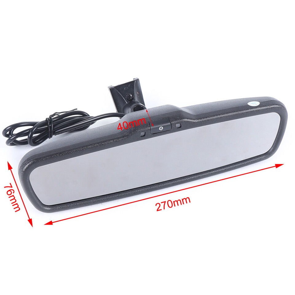 4.3" Car Rear View Monitor Mirror with Bracket For Parking Backup ...