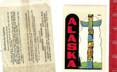 Vintage water decal Alaska Lindgren -Turner Co. | eBay