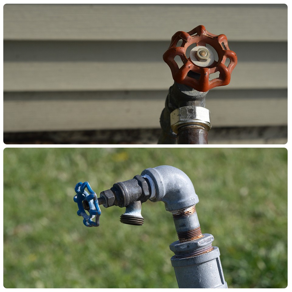 Outside Faucet Handles,2Pcs 9x9mm-Round Wheel Handle Water Spigot ...