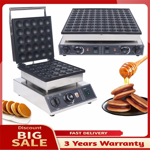 Mini Dutch Pancake Maker Poffertjes Machine for 25PCs Mini Round ...