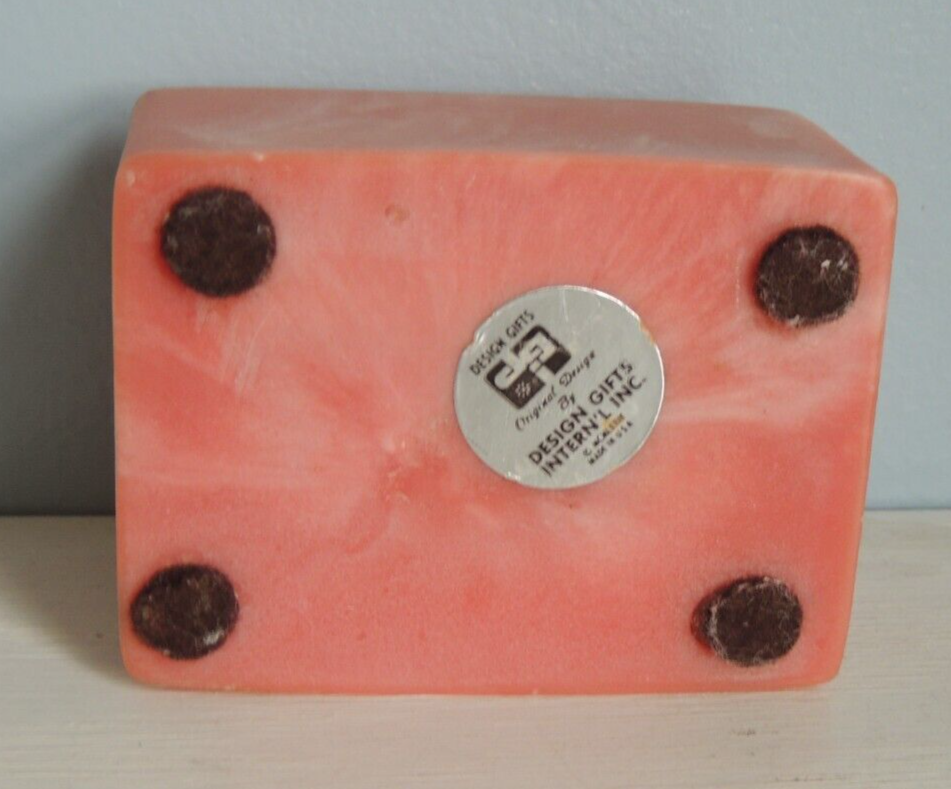 Vintage Design Gifts Pink Soapstone Dancing Cat in Suit Trinket Box So ...