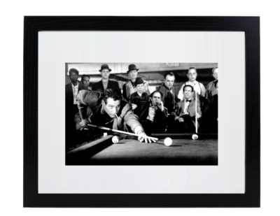 Paul Newman The Hustler Pool Shark Billiards Matted & Framed Picture ...