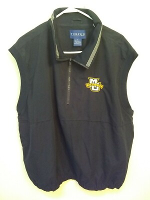 Turfer Sport Marquette Mens Pulliver Windbreaker Jacket Sz LARGE Blue ...