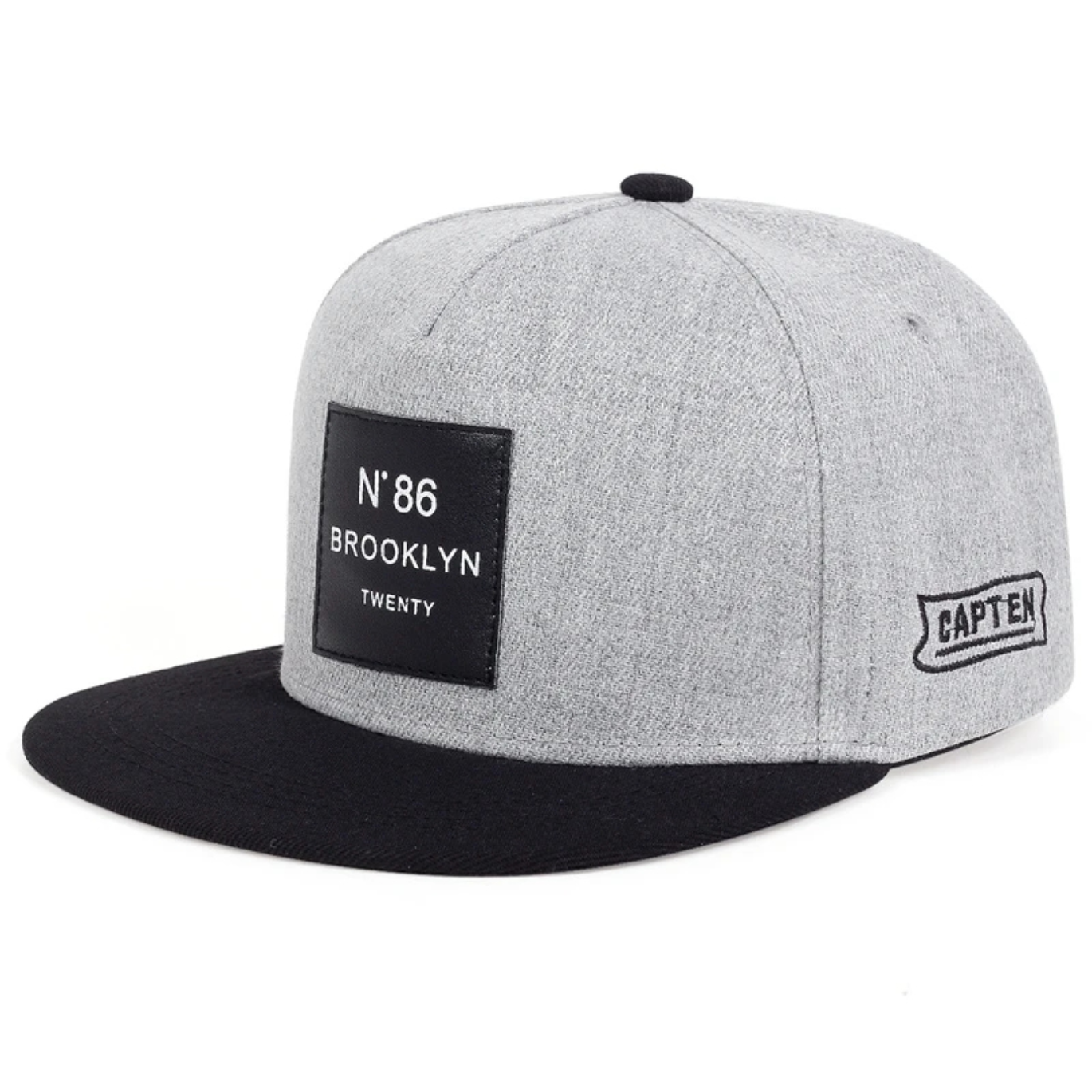 BROOKLYN Snapback Leather label N86 New-York Baseball Cap Adjustable ...