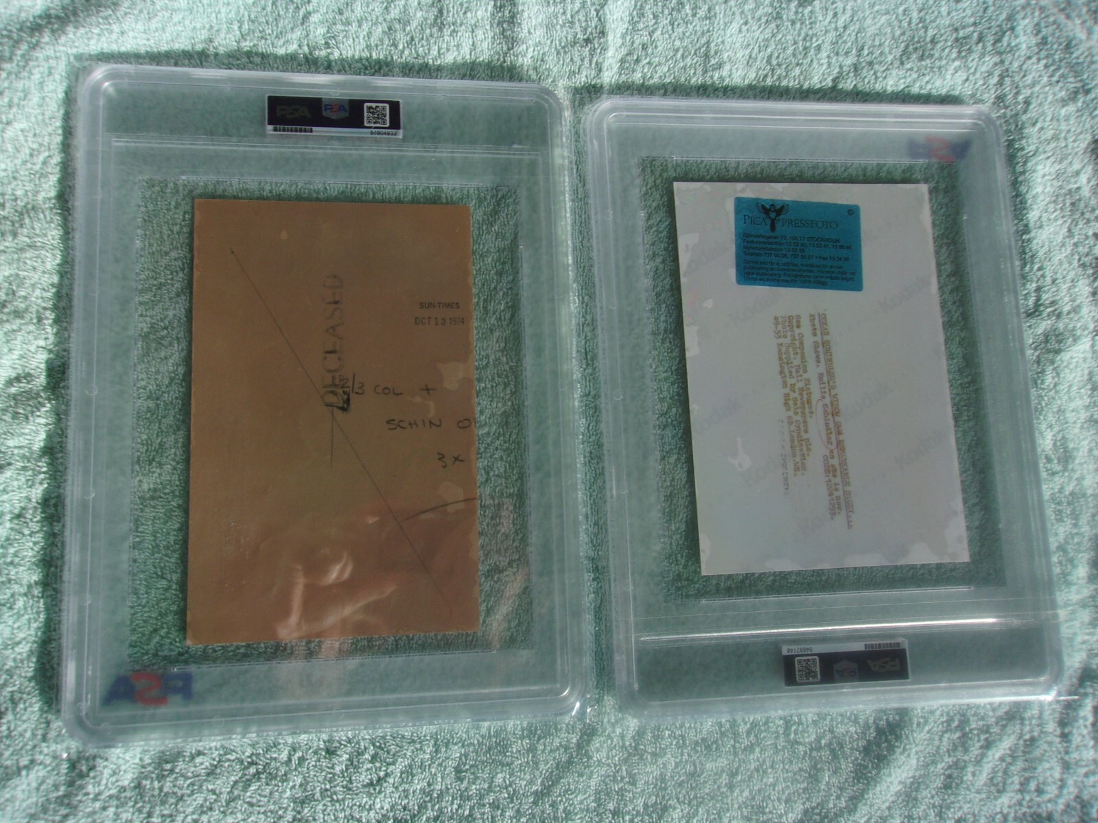 OSKAR & EMILIE SCHINDLER PSA AUTHENTICATED PHOTO WORLD WAR II HOLOCAUST ...