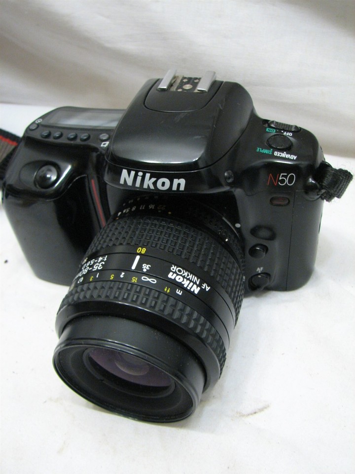 Nikon N50 35mm SLR Camera w/Nikkor AF 35-80mm Lens/Case | eBay