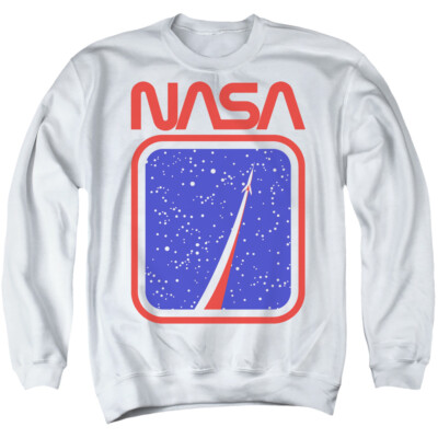 NASA Sweatshirt To The Stars White Pullover | eBay