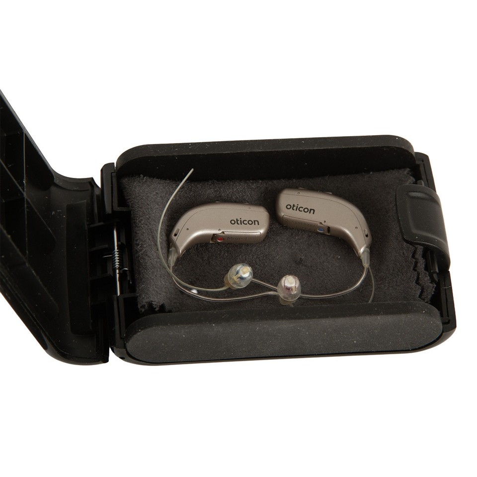 Oticon More 1 Minirite Set Left & Right W/ Charger Tested Works Hearing ...