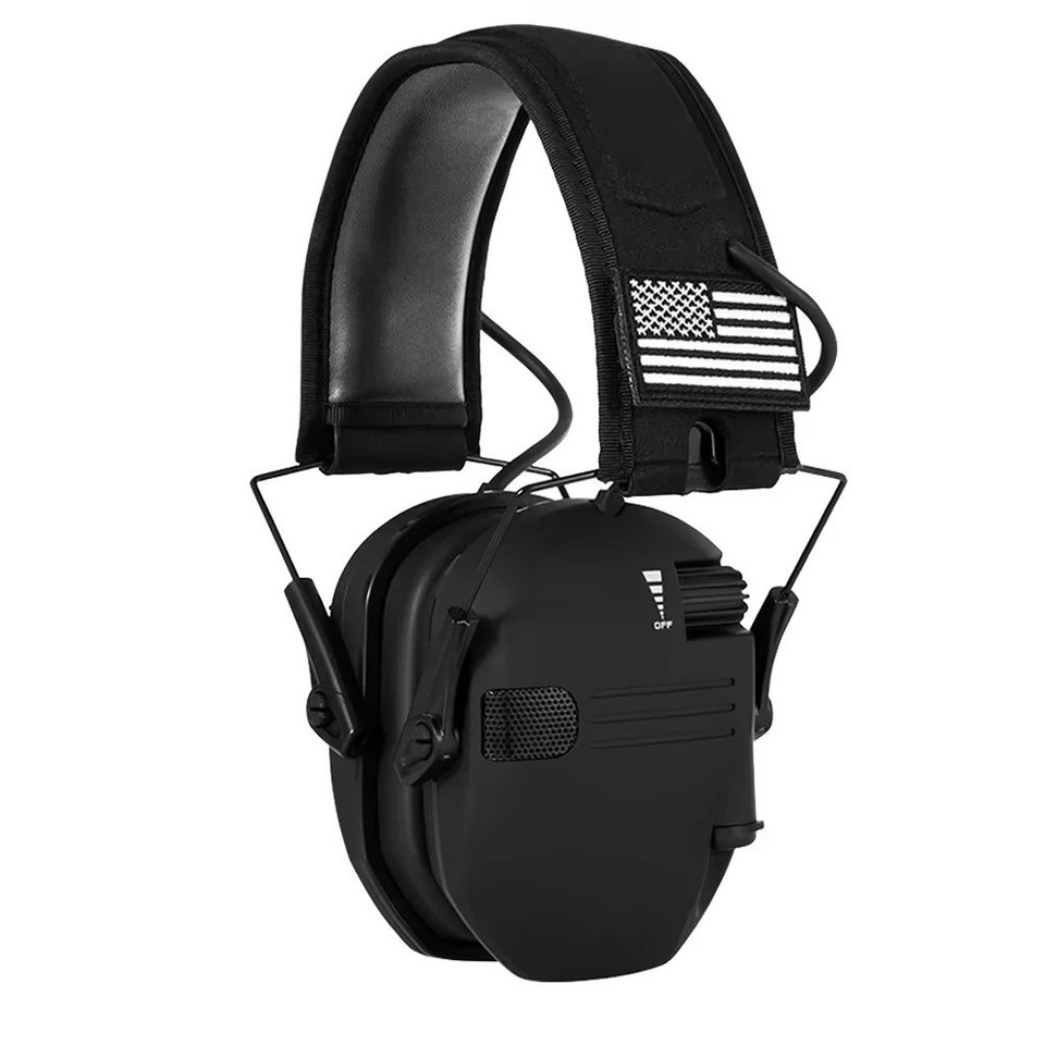 Electronic Ear muff Shooting Ear Protection Hearing Muff Slim Anti ...