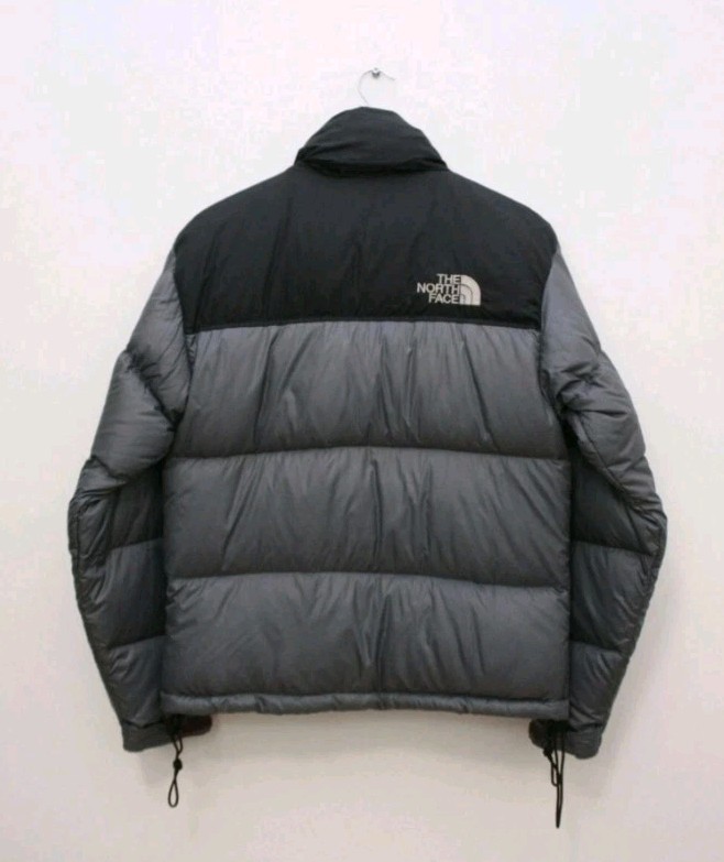 Mens North Face 1996 Retro Nuptse 700 Down Puffer Jacket TNF Grey Black ...