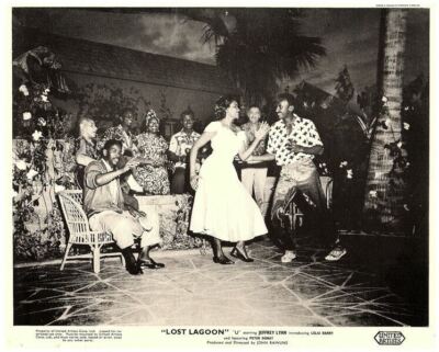 Lost Lagoon original 8x10 lobby card Leila Barry dances with band in ...