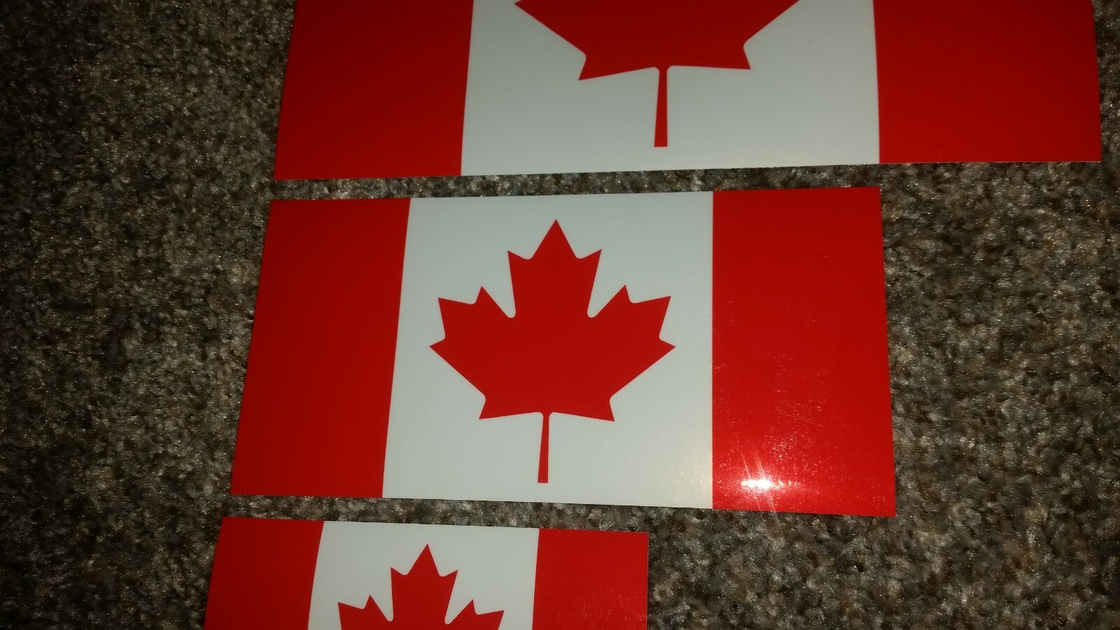 CANADIAN FLAG STICKER *Choose your size* Adhesive Vinyl MADE IN USA ...