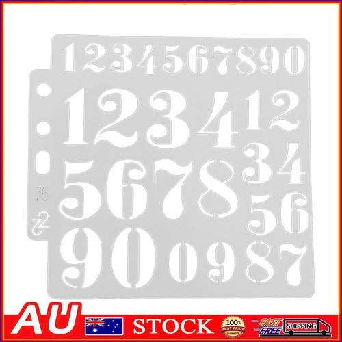 Number Painting Stencil Template for DIY Cake Coffee Scrapbook Decor ...