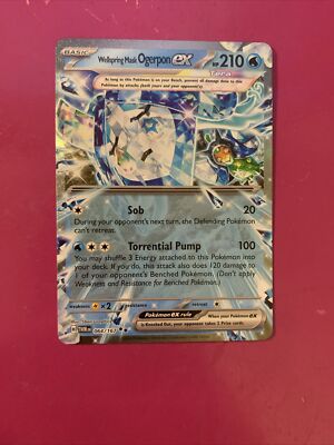 Wellspring Mask Ogerpon EX 064/167 Full Art NM/M Twilight Masquerade ...