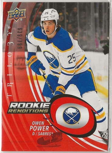 2022-23 Upper Deck Trilogy Rookie Renditions Red #RR37 Owen Power 639/ ...