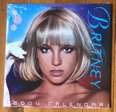 Britney Spears 2004 Wall Calendar 12" x 12" ~ New/Sealed | eBay