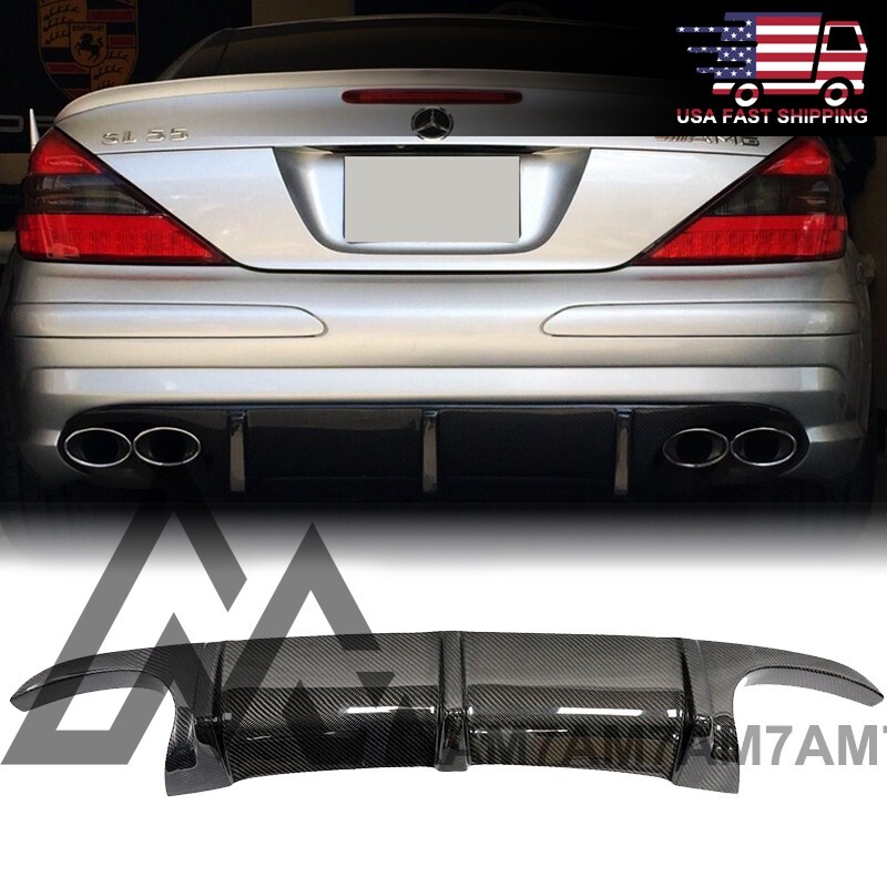 AM7 Design Carbon Fiber Diffuser For 2003-2008 Mercedes-Benz R230 AMG ...