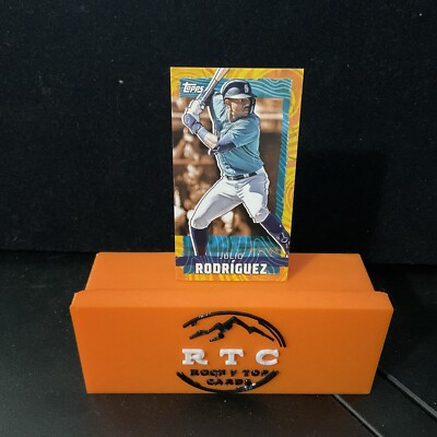 2023 Topps Rip Mini Orange Yellow Ripples #MRIP-JR Julio Rodriguez 23/ ...