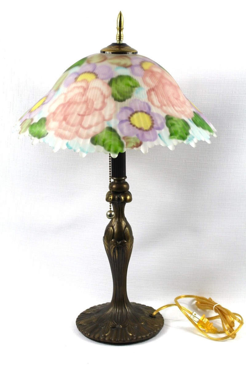 Tiffany Reverse Painted Lamp Shades