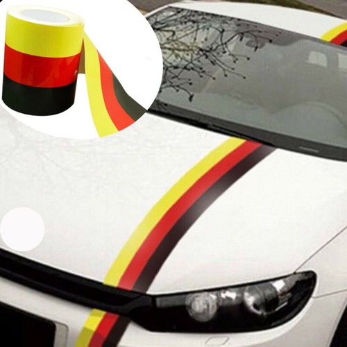 15cm*5M German 3 color Racing Sticker Body Stripe Vinyl Decal Fits Euro ...