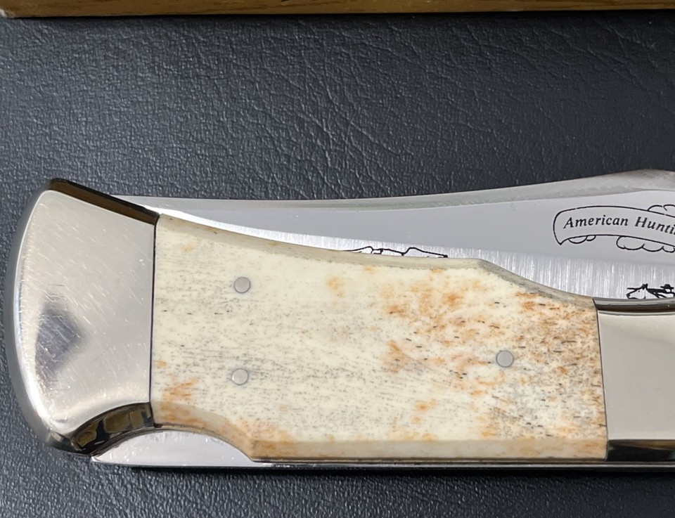 Parker Eagle Brand Genuine Smooth Bone Stag 949 American Hunting Knife ...