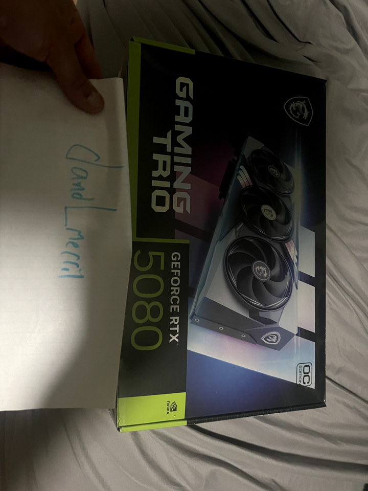 NIB MSI NVIDIA GeForce RTX 5080 gaming trio, ON HAND | eBay