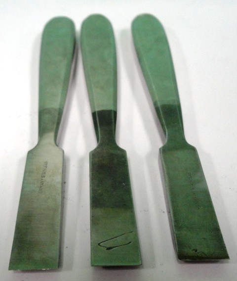Lot of 3 V. Mueller NL-6550 Adson Laminectomy Chisel 1/2" Wide Length 7 ...
