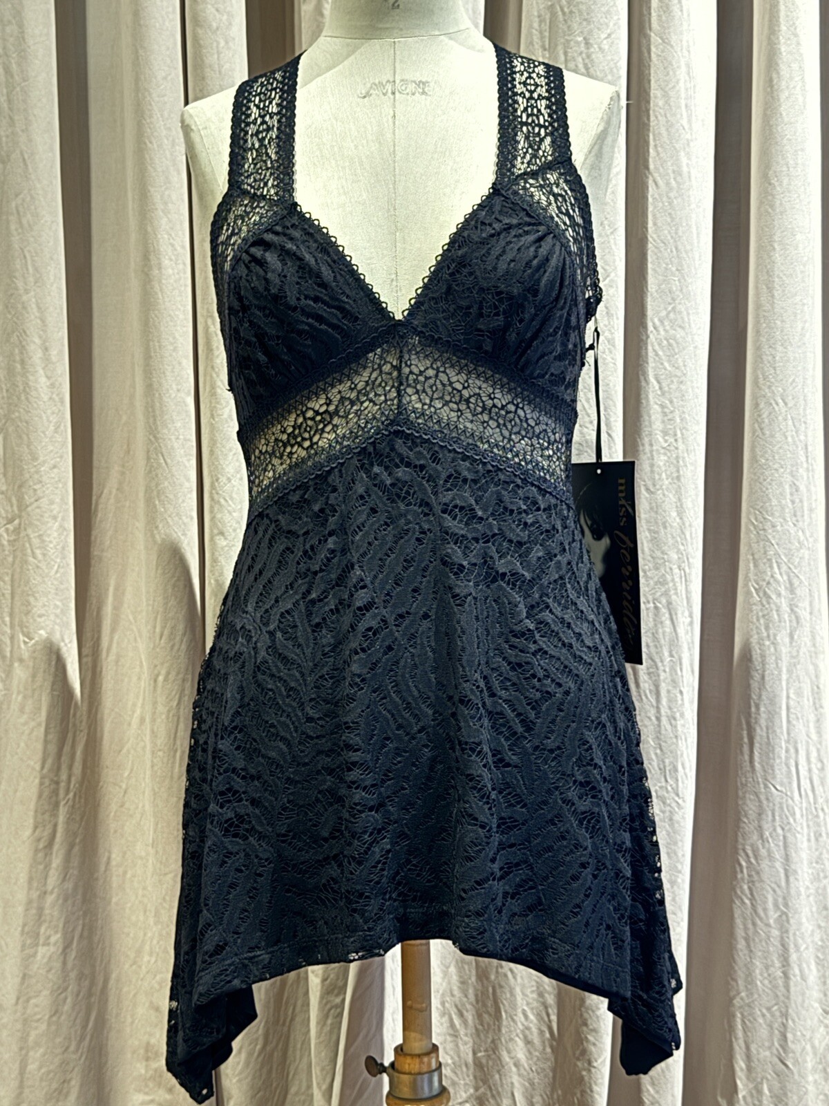 Vintage Miss Ferriday By Ann Ferriday Lace Halter Min… - Gem