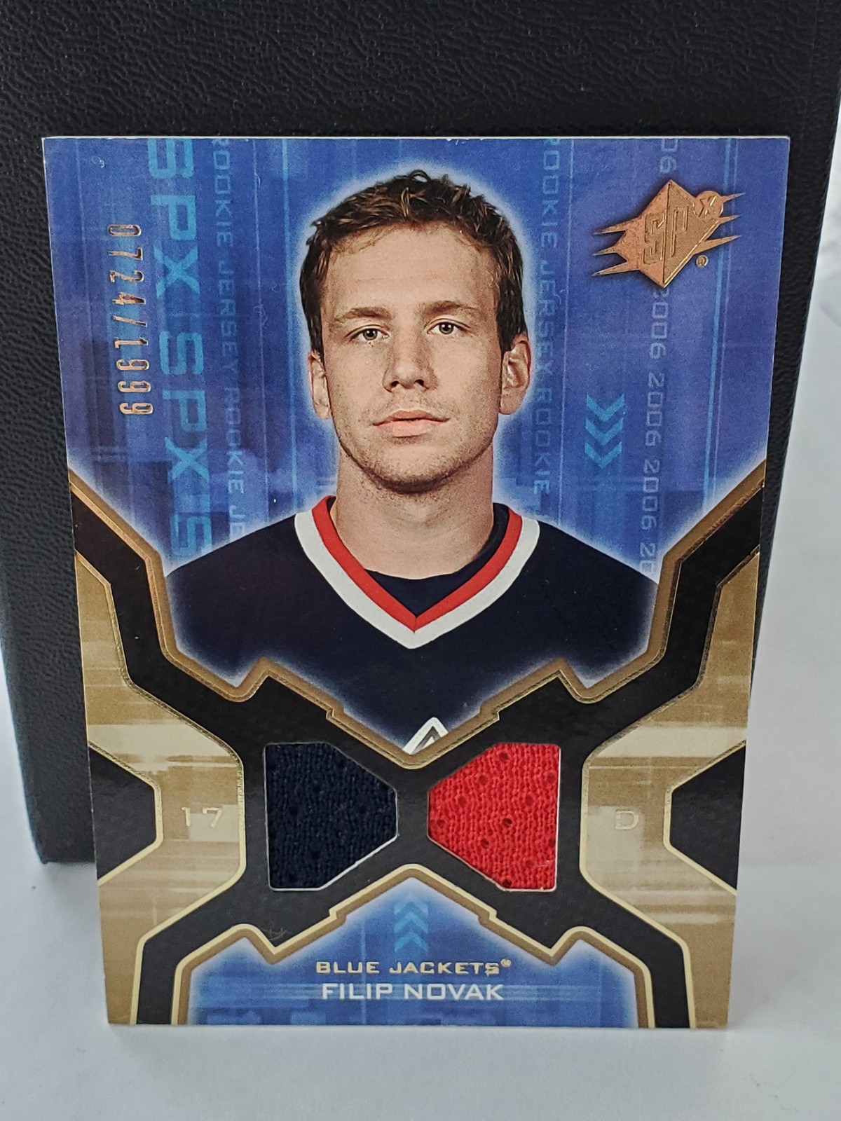 2006-07 SPx #152 Filip Novak 0724/1999 Rookie Dual Jerseys Blue Jackets ...