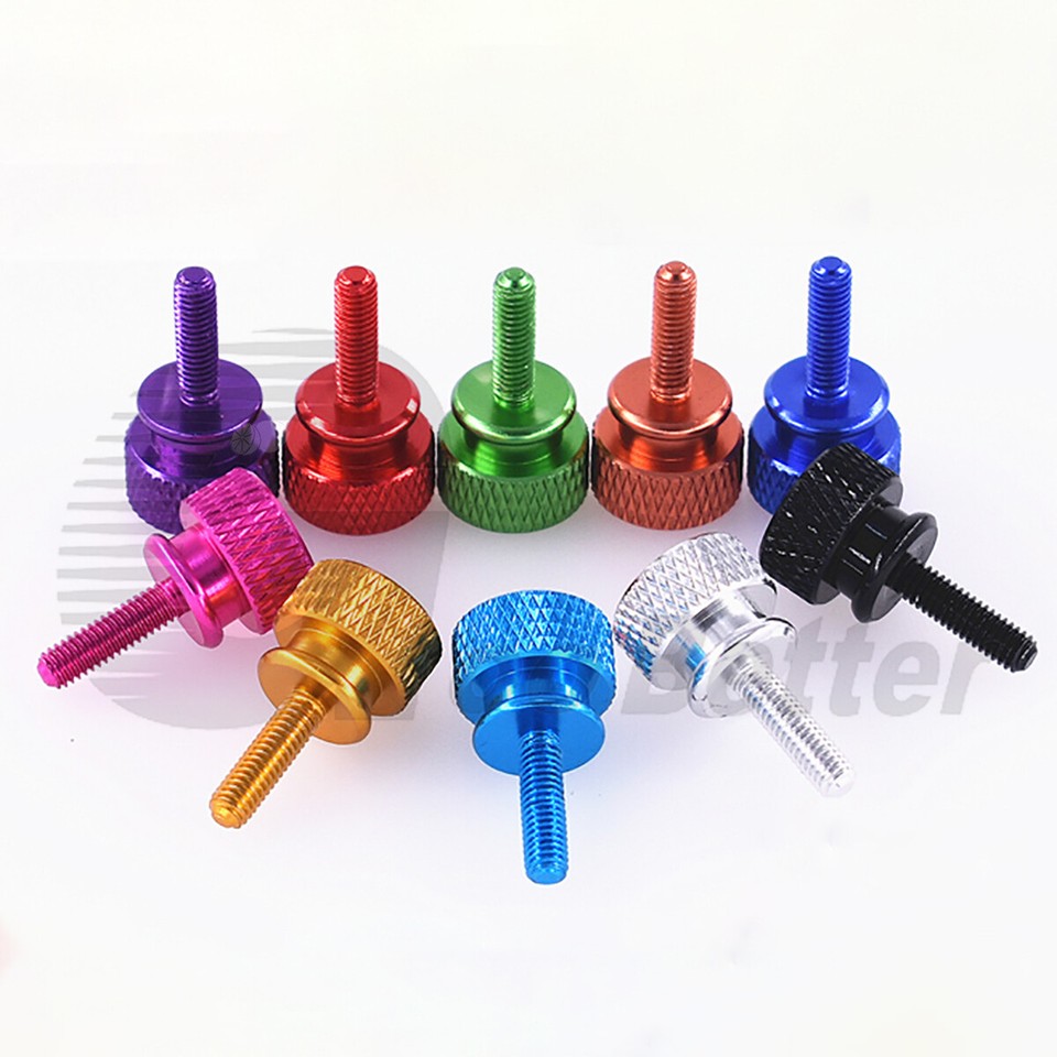 UNC 6#-32 Aluminum Knurled Thumb Screw Hand Grip Knob Bolts For ...