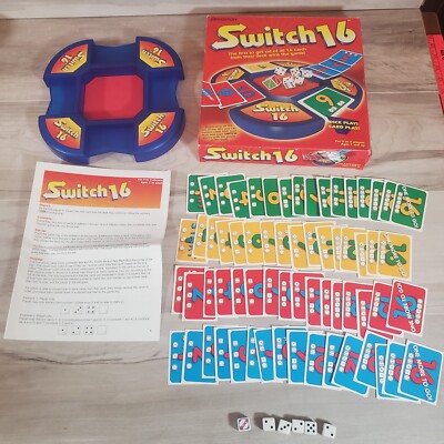 RARE Switch 16 Pressman 2003 Dice Card Game Complete Toy HTF Strategy ...