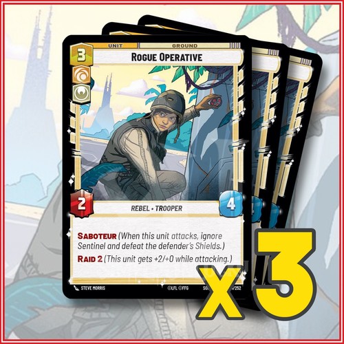 STAR WARS UNLIMITED TCG: Rogue Operative 194/252 x3 SOR | eBay