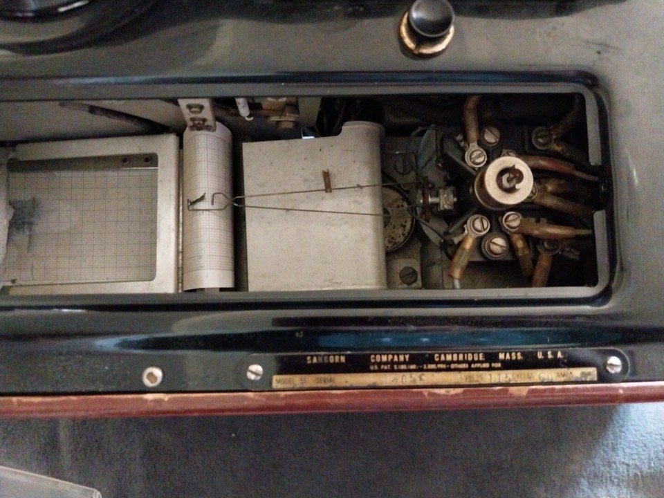 Antique Medical Sanborn Portable EKG Machine With Interesting History ...