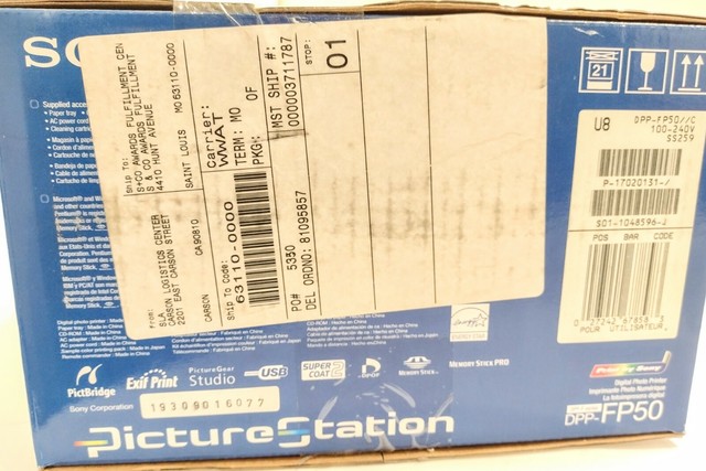 Sony Picture Station Dpp-fp50 Digital Photo Printer FP 50 Copier Hard ...